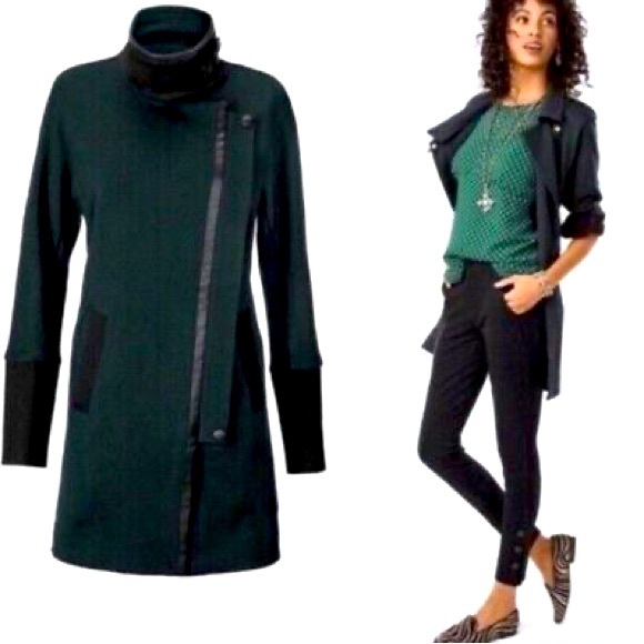 CAbi | Jackets & Coats | Euc Cabi Renaissance Deep Forest Green ...